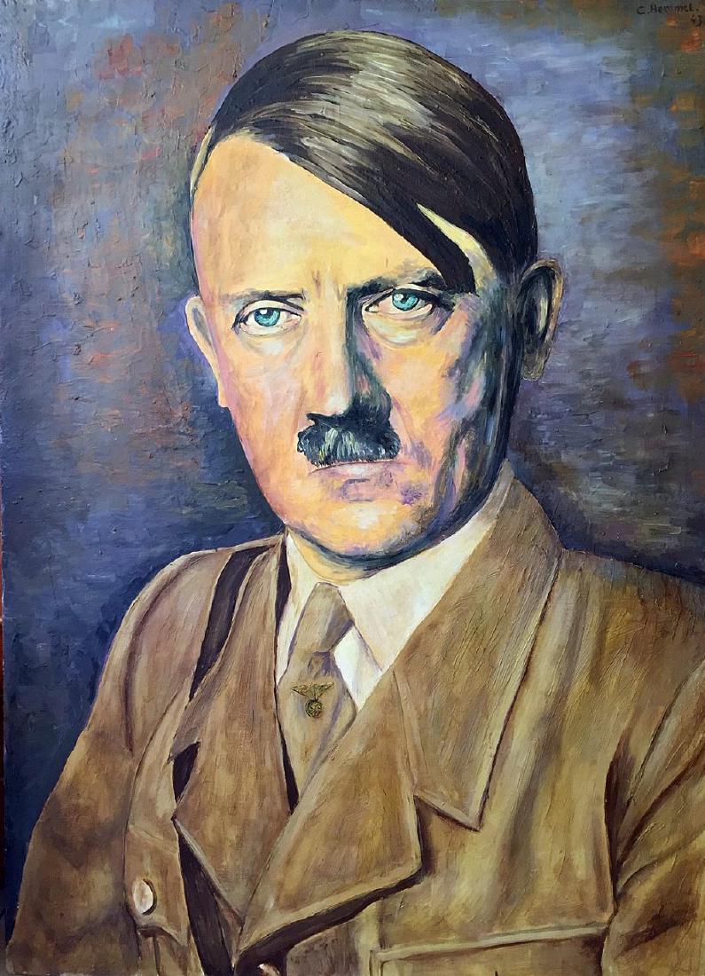 Original Conrad Hommel (1883-1971) Painting of Adolf