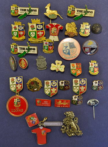 British Lions Tours Rugby Pin Badge Selection Incl