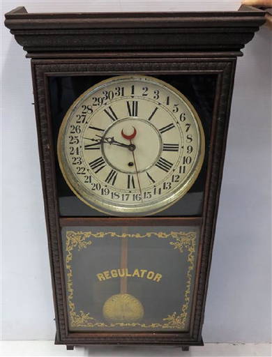 Sessions Calendar Dial Regulator Clock