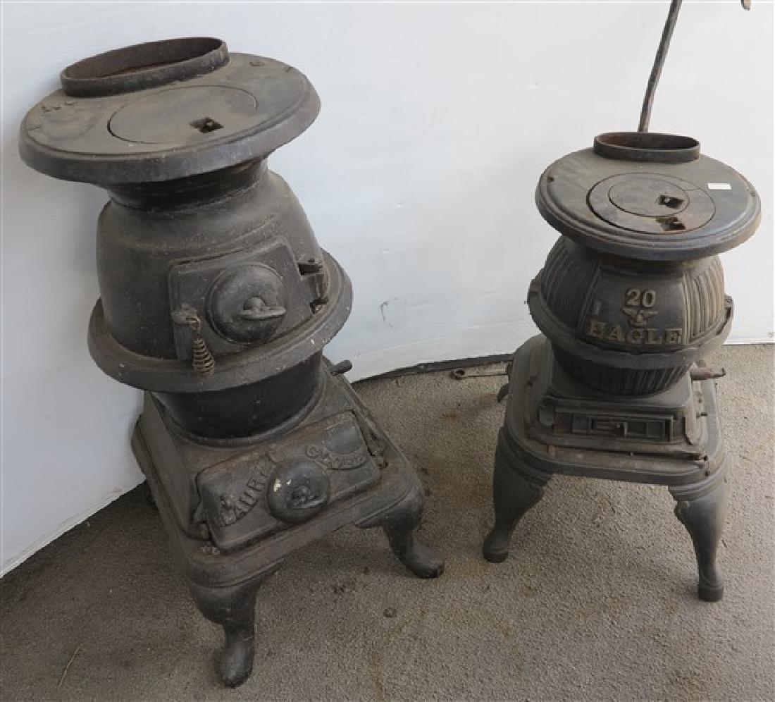 2 Cast Iron Parlor Stoves