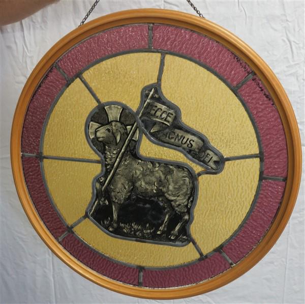 25" Diam Stained Glass