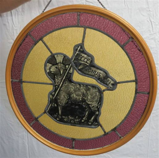 25" Diam Stained Glass