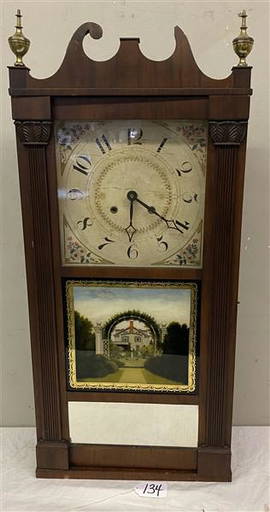 Jerome Mantle Clock with Hand Painted Tablet (#0338) on Dec 04, 2022 ...