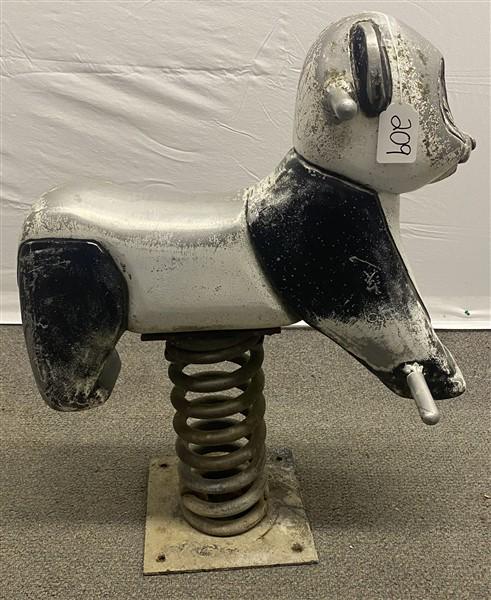 Cast Aluminum Spring Playground Toy- Panda Unmarked Auction