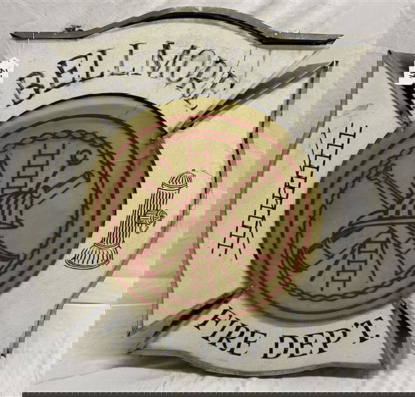 Lighted Bellmore Fire Dept Sign Auction