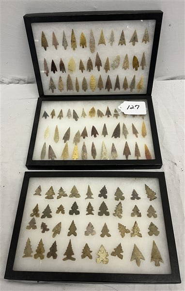 Collection Of Arrowheads Auction