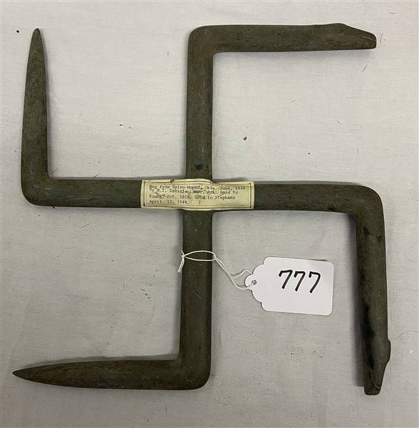 Snake Form Ceremonial Artifact/ Spiro Mound Okla. Auction