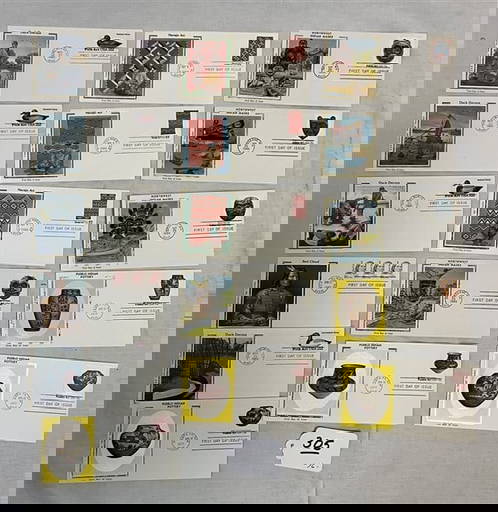 16 Postmarked Western Themed Envelopes