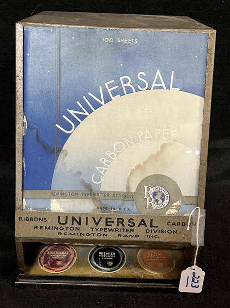 Universal Ribbon Metal Display Case Auction