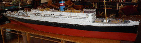 Large Ocean Liner Model