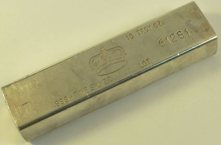 Old Crown Ccm 10oz. .999 Silver Kit Kat Bar. Serial # 6