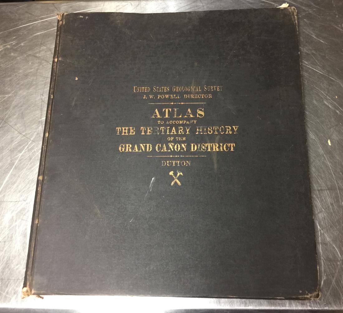 1882 Atlas Tertiary History Of The Grand Ca¤on Di