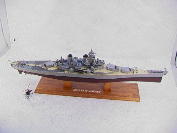 Us Navy 62 Uss New Jersey Battle Ship Model Handm