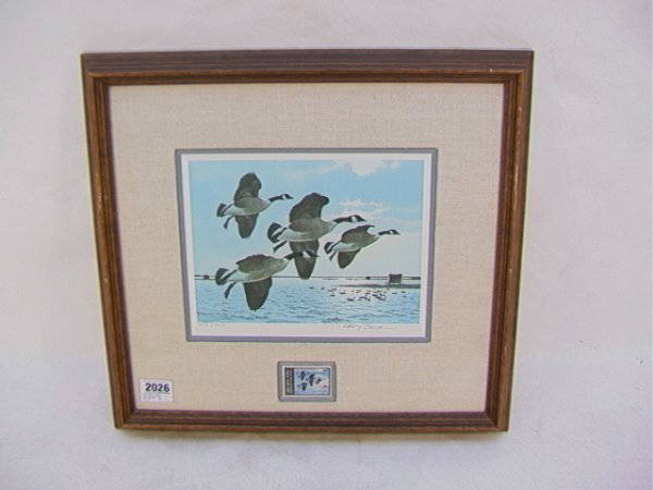 Larry Barton 1985 Duck Stamp New York Migratory B