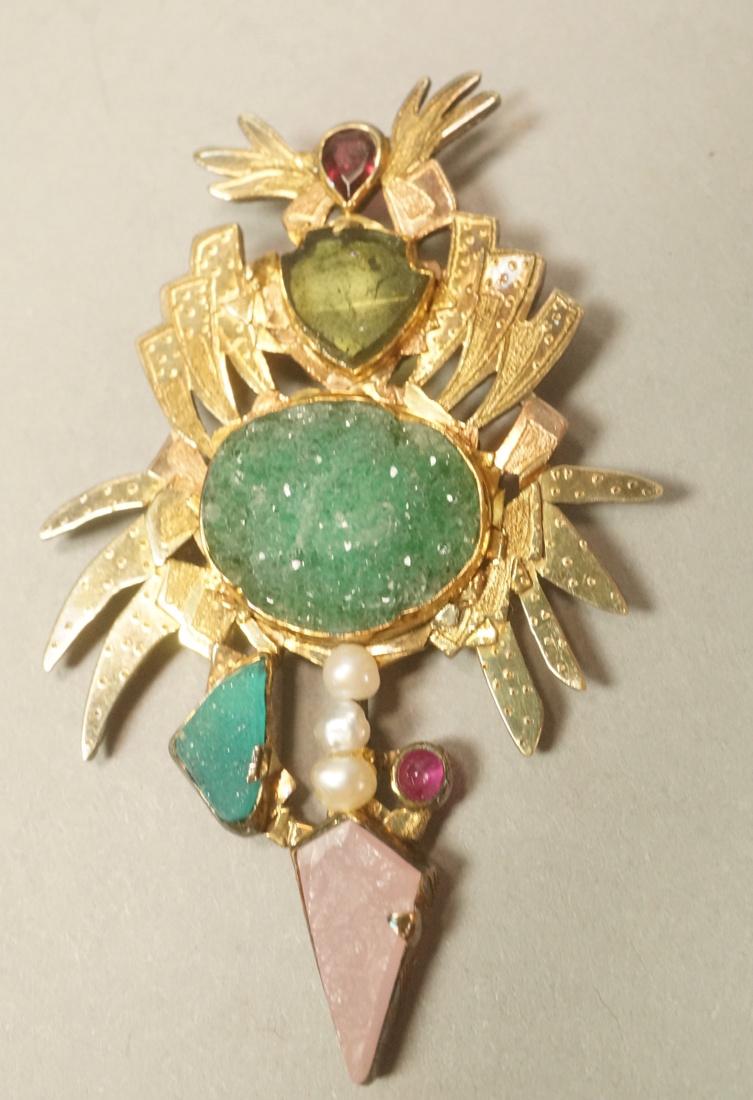 American Studios Brooch Signed PAT GARRETT. 18K 2 - Nov 01, 2017 ...