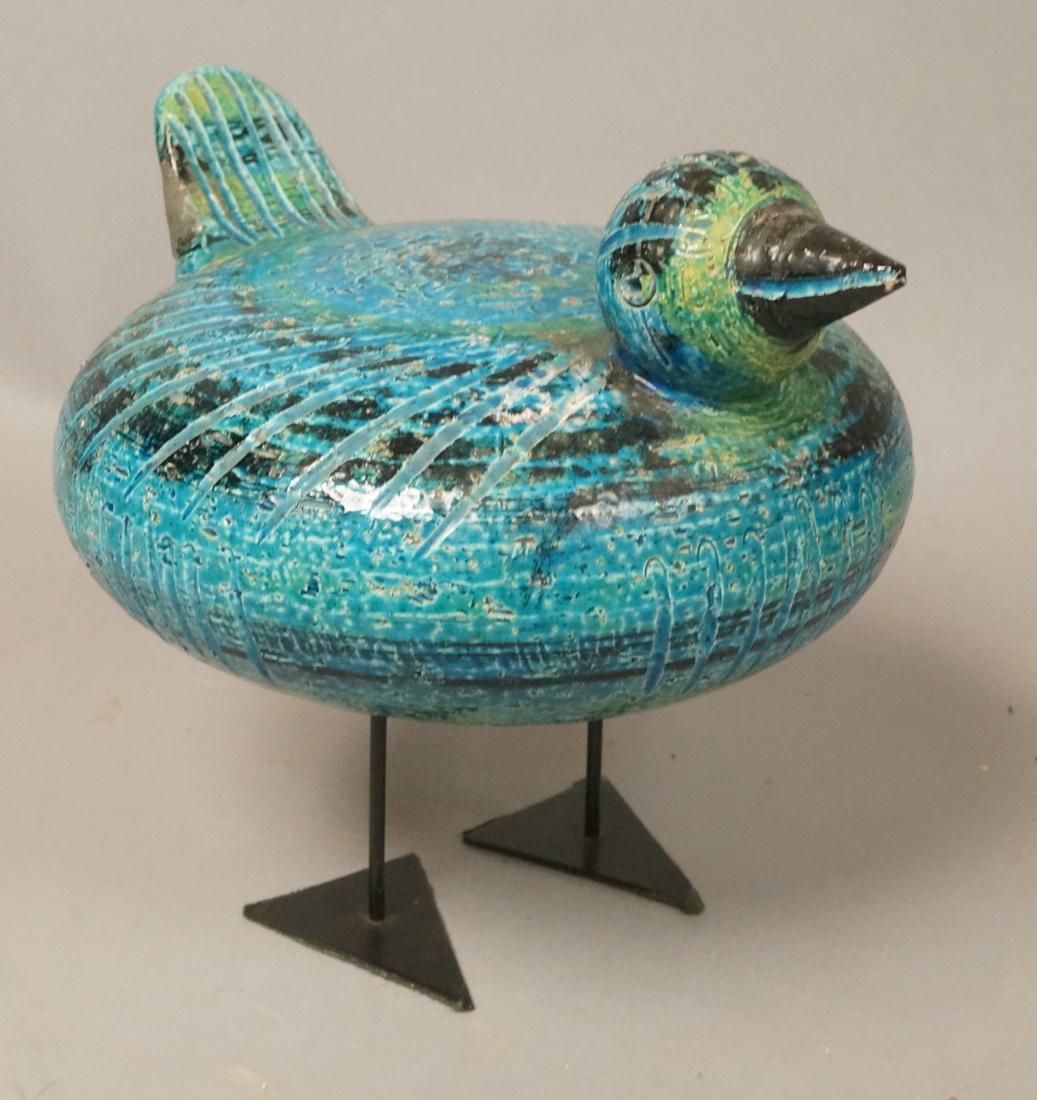 BITOSSI for RAYMOR Italian Pottery Bird. Squat fa