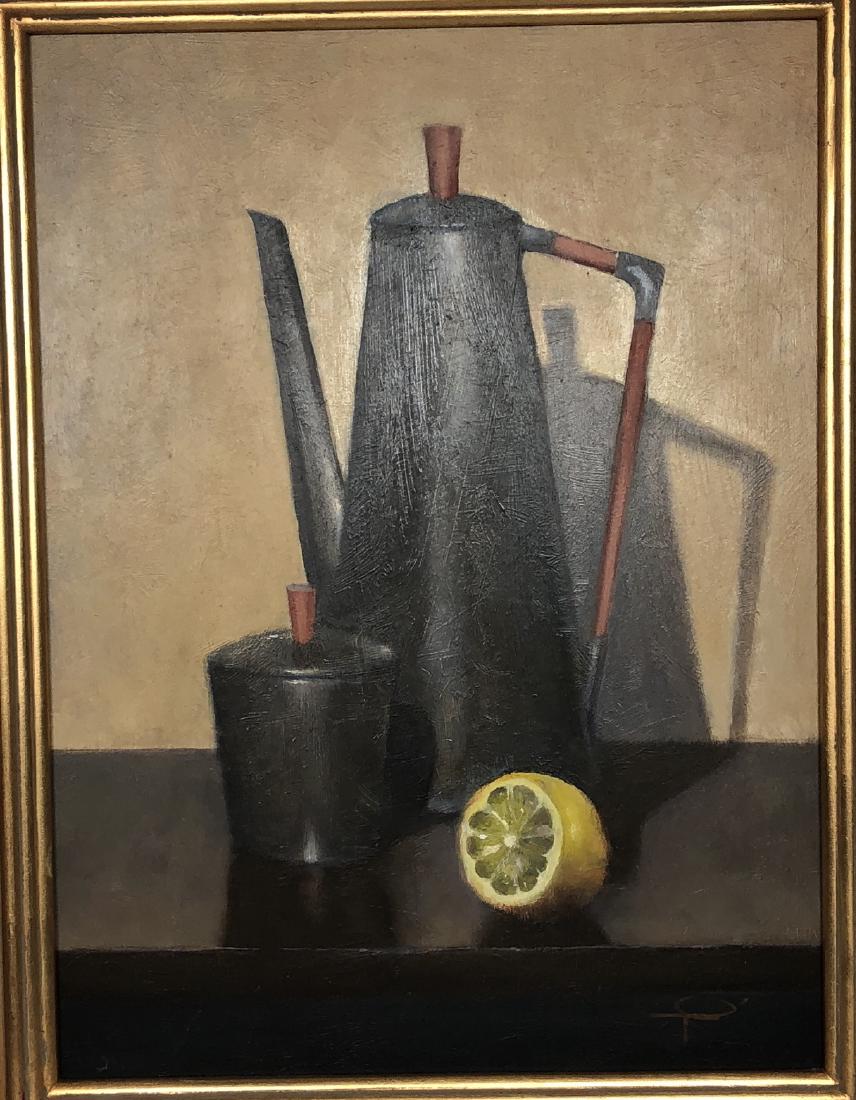 ROBERT BOHNE Still Life Oil Painting. "Mid Centur