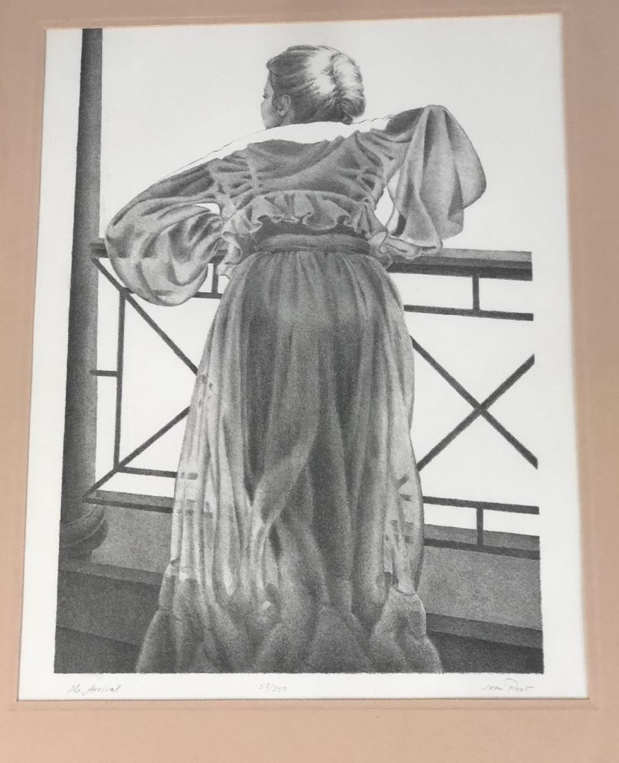 JOAN ROOT (AMERICAN, B. 1944) "THE ARRIVAL" - Pen