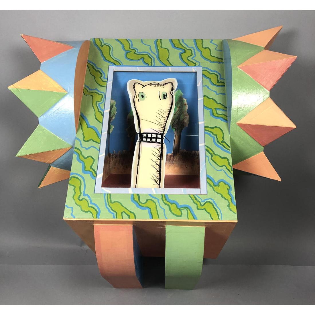 WAYNE MONTECALVO Painted Wall Sculpture. Sculptur