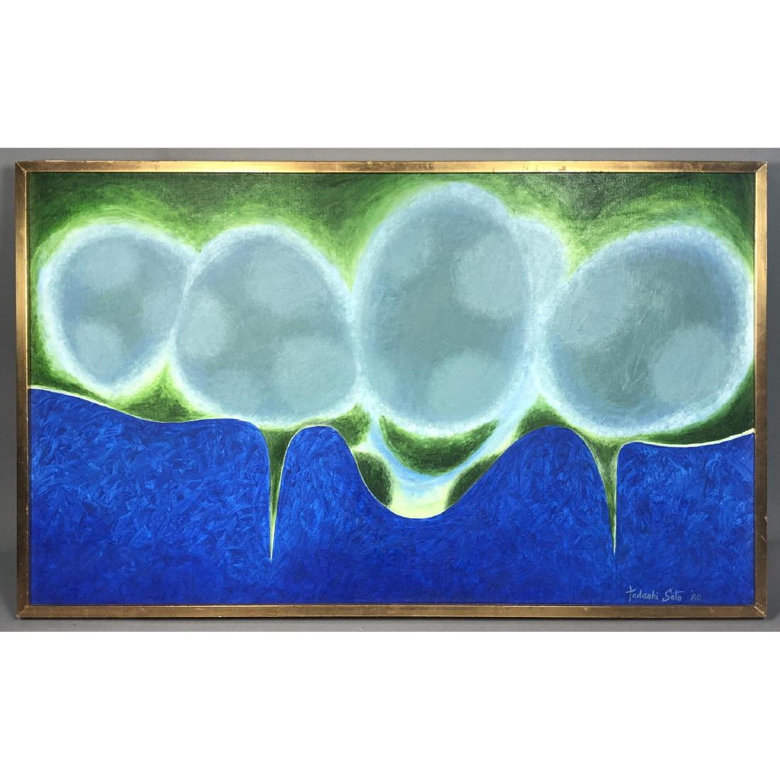 TADASHI SATO Modernist Abstract Painting. Blue, g - May 21, 2019 ...