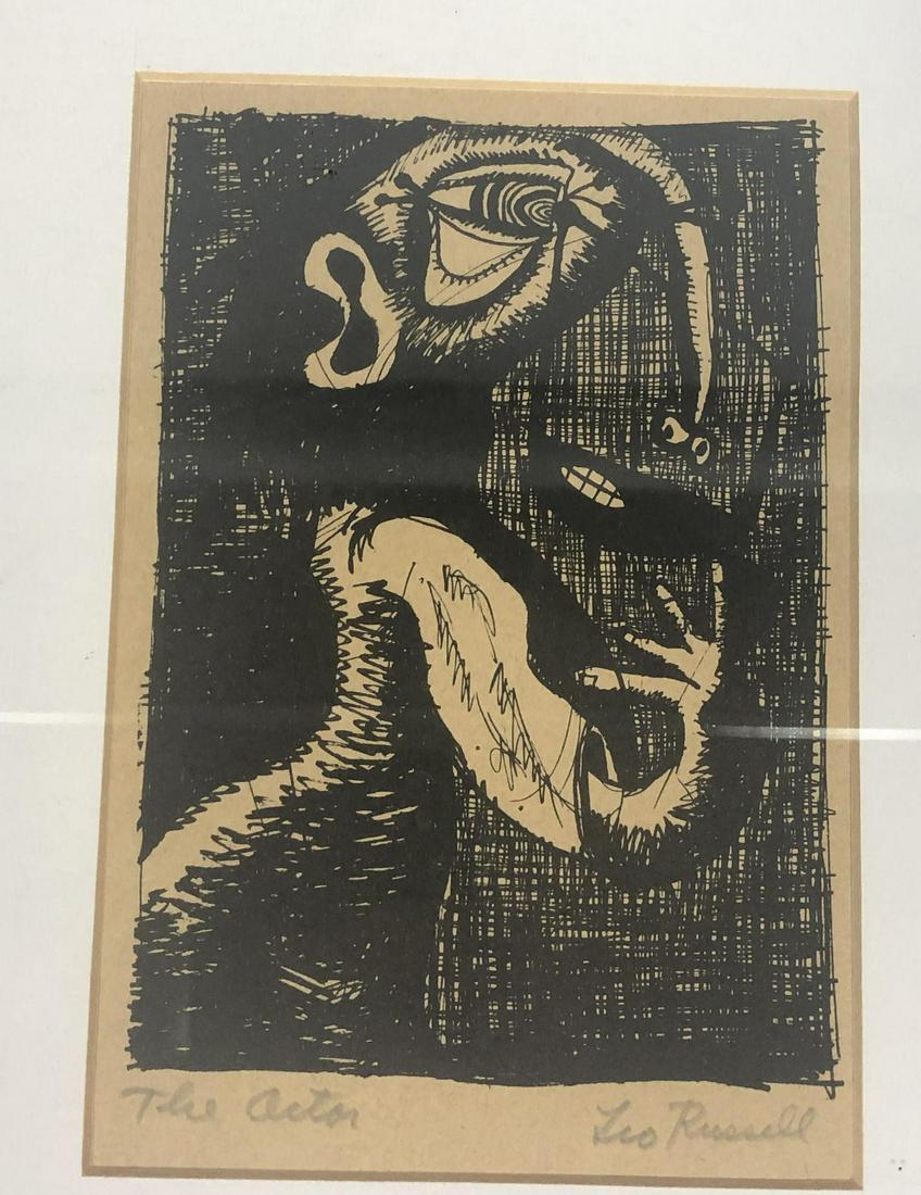 LEO RUSSELL "The Actor" Modernist Signed Print. C - Aug 07, 2019 ...