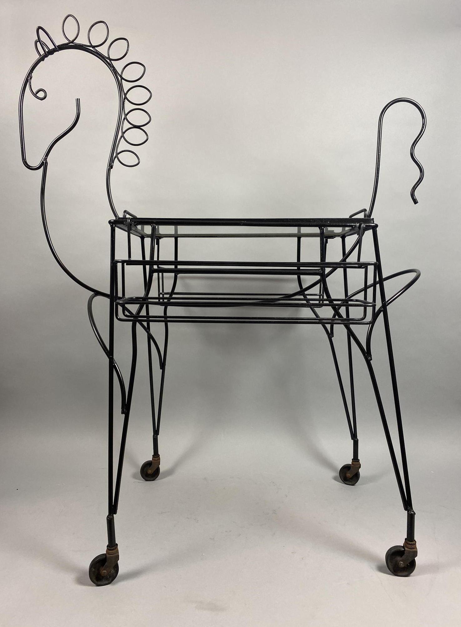 John Risley Black Rod Horse Table. Black iron fra - Oct 08, 2019 ...