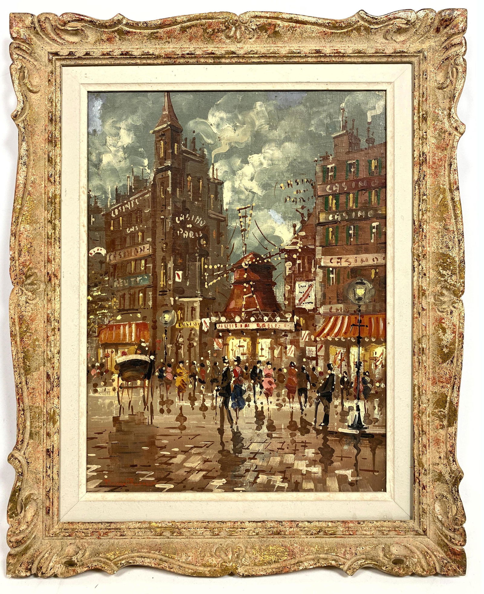 Signed FRANCO RUOCCO Oil Painting on Board. Parisian st - Mar 03, 2020 ...