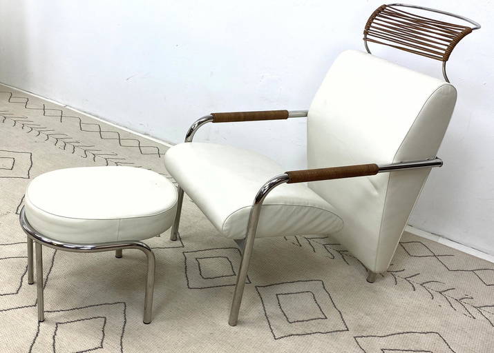 Andrea Branzi Easy Lounge Chair And Ottoman. Niccola.