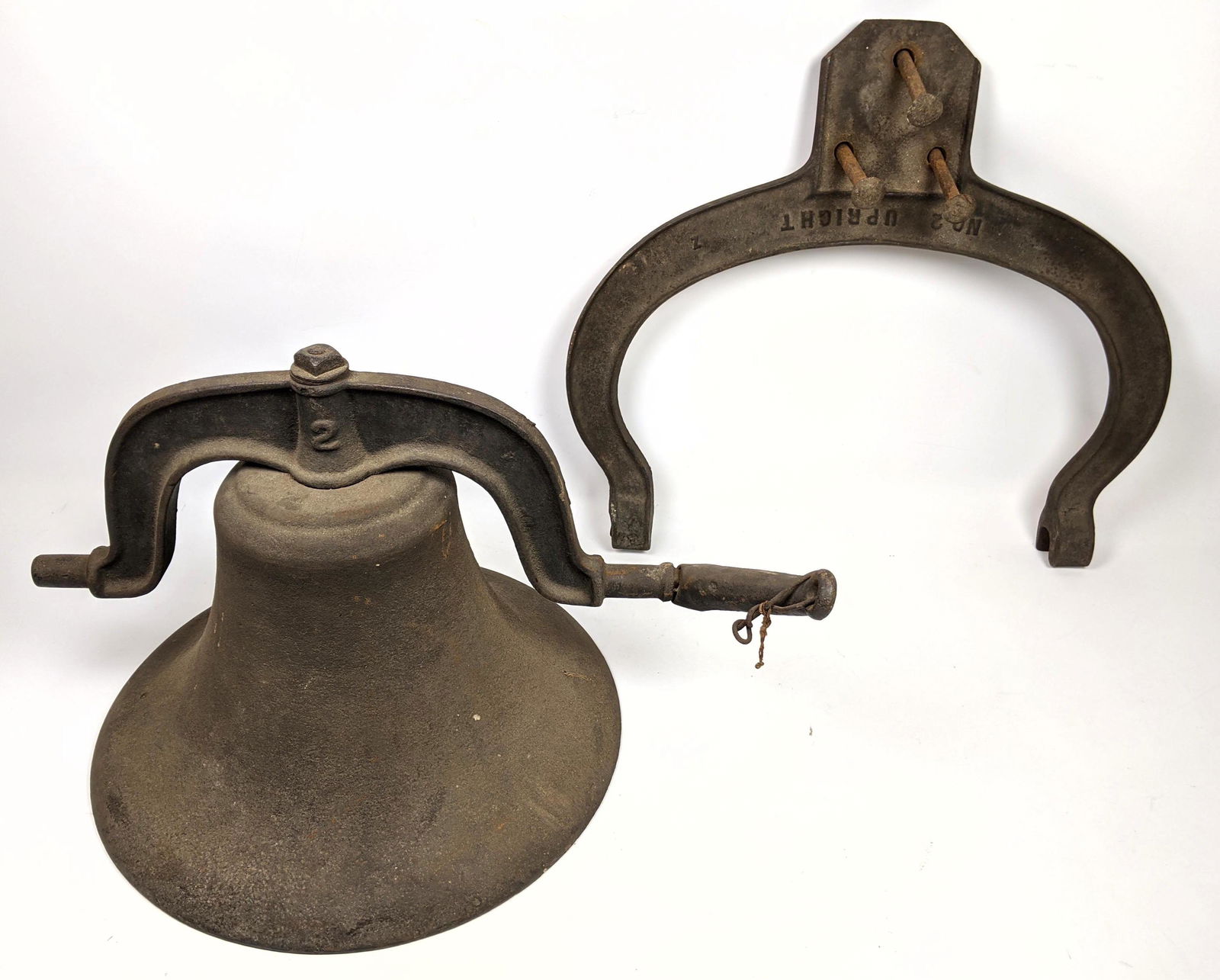 Crystal Metal Iron Bell With Yoke. No. 2 Upright.