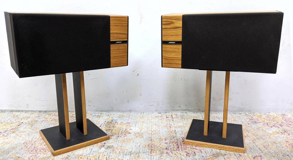 Pair Bose 6.2 Stereo Speakers On Stands.