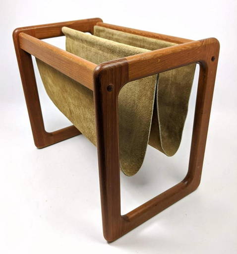 Danish Modern Teak Magazine Rack. Suede slings. - May 25, 2021 ...