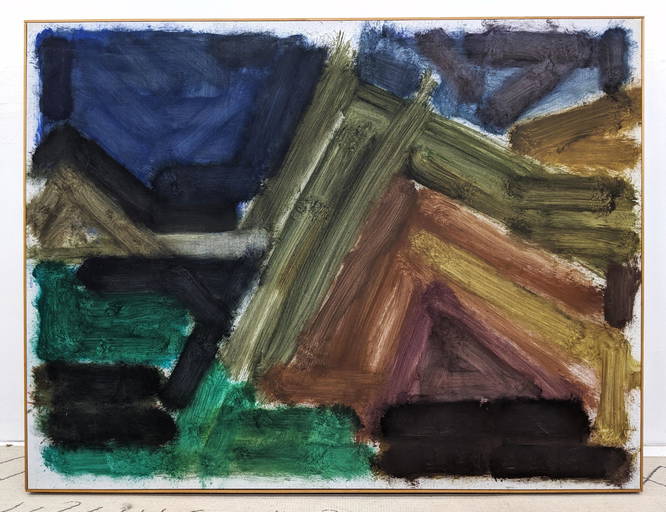 George D'amato Large Abstract Modern Painting On Canvas