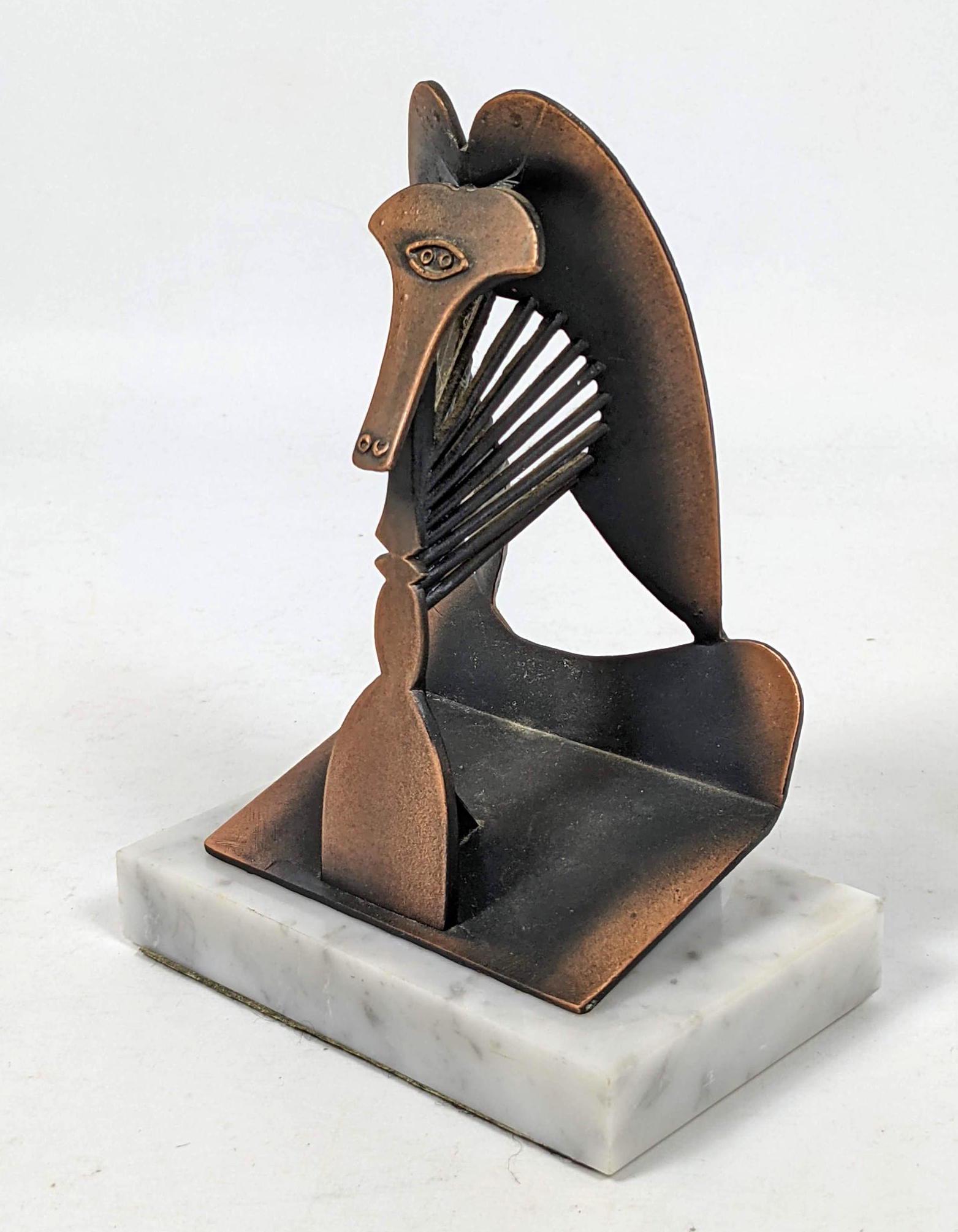 Metal Pablo Picasso Model Sculpture. Chicago Landmark.