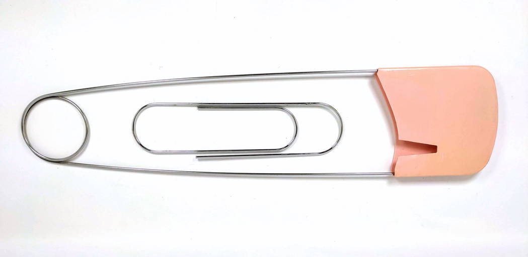 1986 Think Big Oversized Sculptures. Safety Pin And Pap
