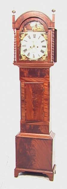 425: Antique Grandfather clock H GANZ - Swansea with b