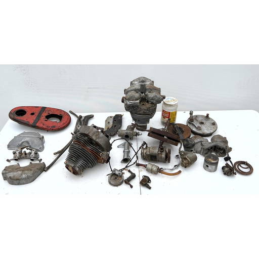 Lot Vintage Motorcycle Parts.