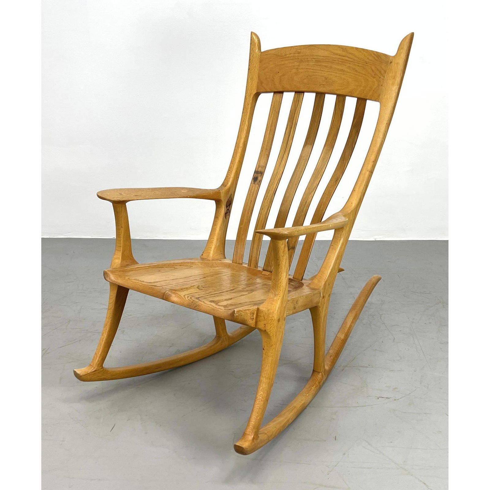 WAYNE WESTFALL 1988 Artisan Studio Rocking Chair. Rocker. Signed ...