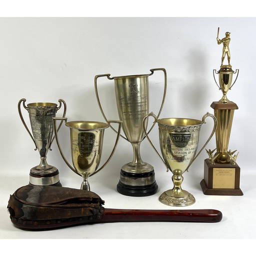 5 trophies and exploding camp spanker paddle Odd Fellows Eden lodge ...
