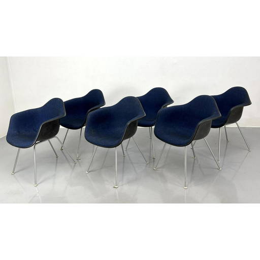 Set 6 Blue Herman Miller Shell Chairs. (#1443) on Dec 08, 2022 ...