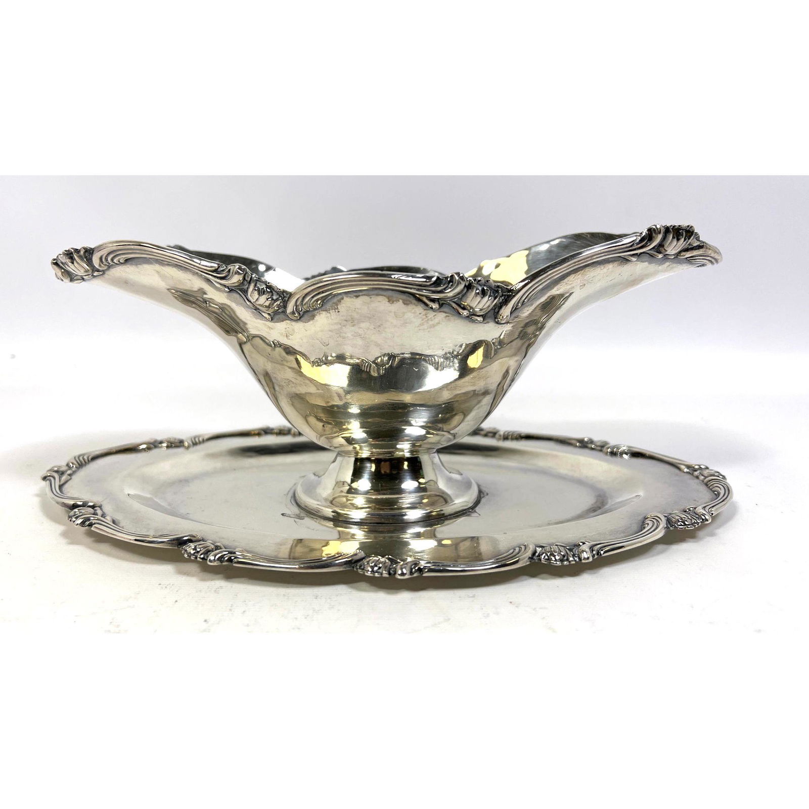 PERUVIAN STERLING SILVER LARGE GRAVY BOAT. STERLING 925 CAMUSSO PERU ...