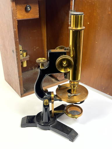 Antique Bausch and Lomb Microscope in Box. (#0514) on Jan 05, 2023 ...