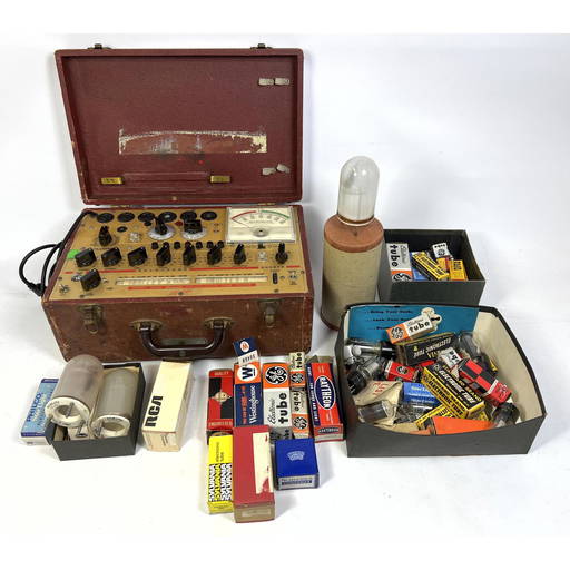 Vintage Tubes And Tester Lot.