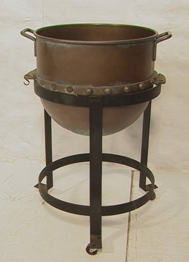 Large Industrial Steel Cauldron Planters. Steel