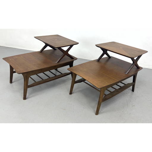 Pr Mid Century Modern Step Tables. Elegant Design With "x" Form ...
