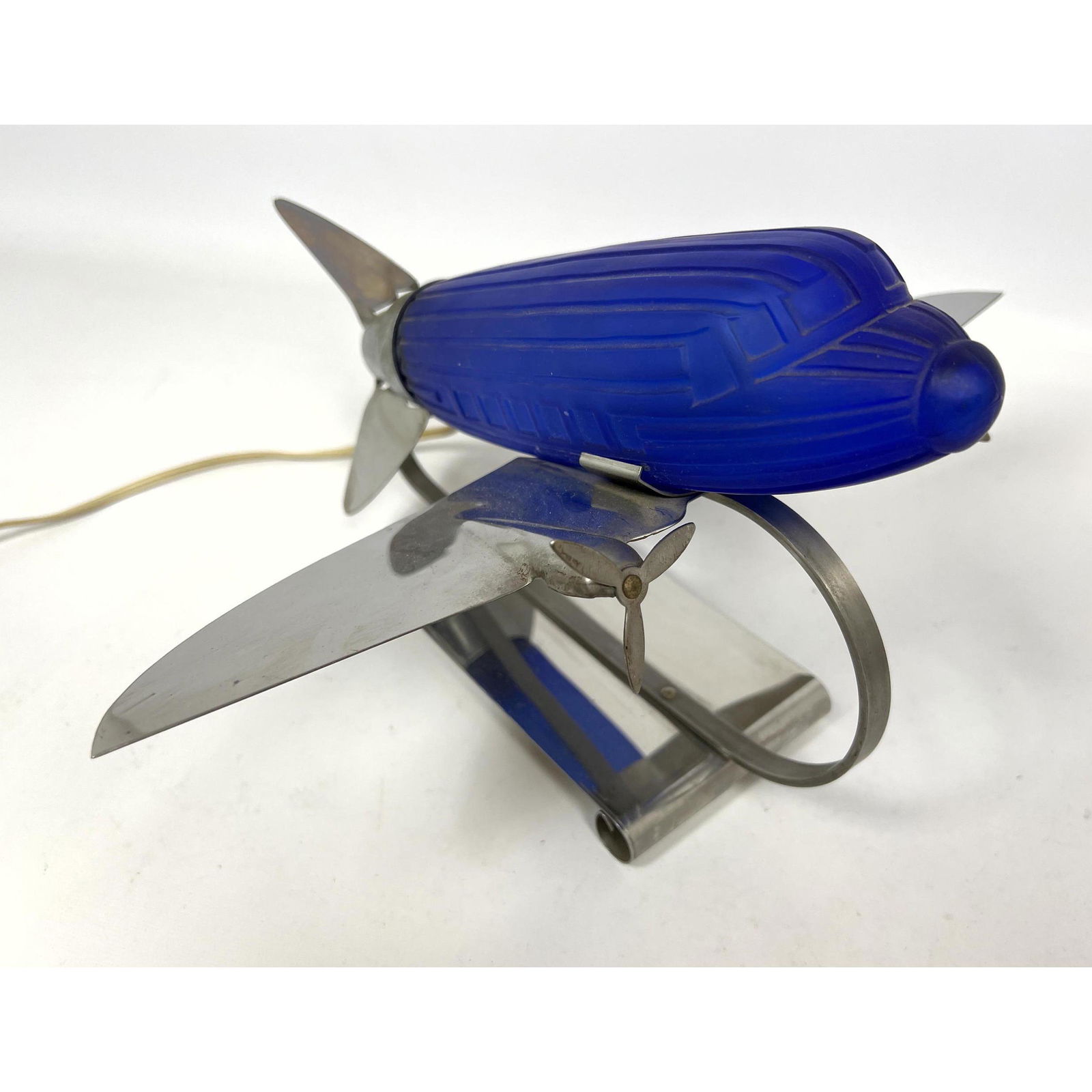 Sarsaparilla Art Deco Inspired Light Design Airplane Lamp. Plane Lamp.