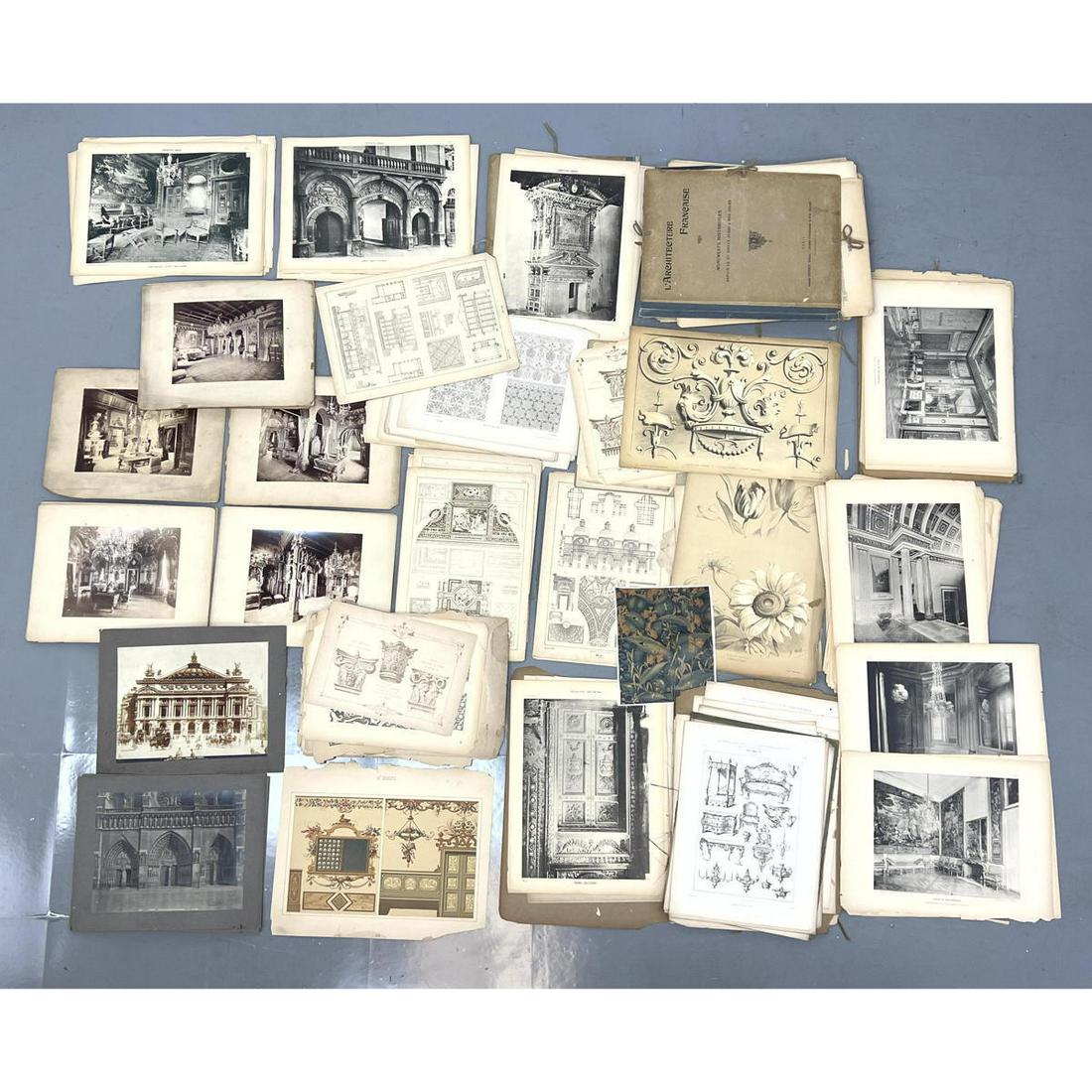 Large Lot 19th Century Architectural Drawings And Photos Auction
