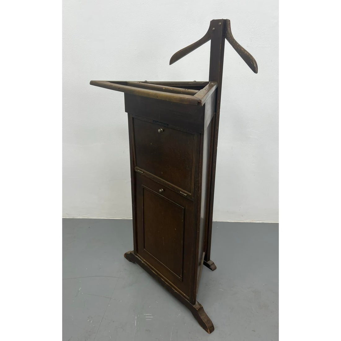 Compactom Vintage Hotel Valet Corner Cabinet. Triangular Form With Drop ...