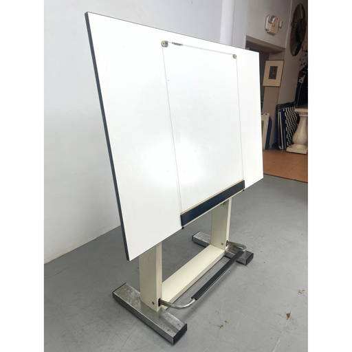 Leonar Neolt Italy Drafting Table With Foot Lever Adjustment.