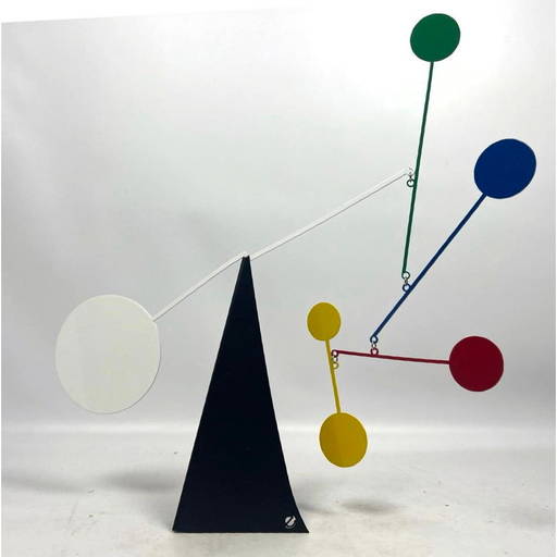 Modernist Kinetic Stabile Table Top Sculpture