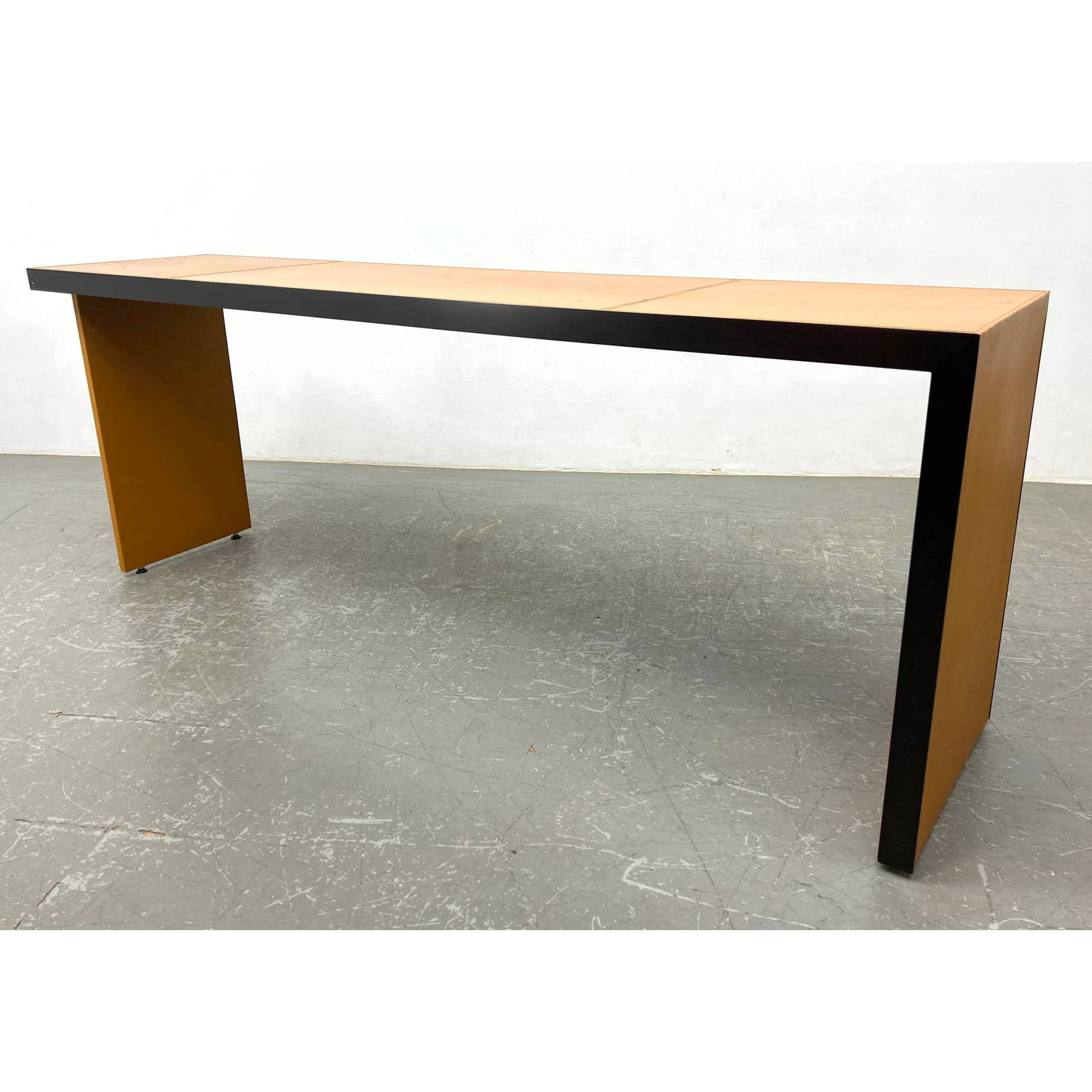 Designer Fendi Console Display Table. Bronze Finish Frame. Unmarked ...